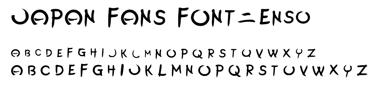 Downloadable fonts inspired by Japan - Japan Fans